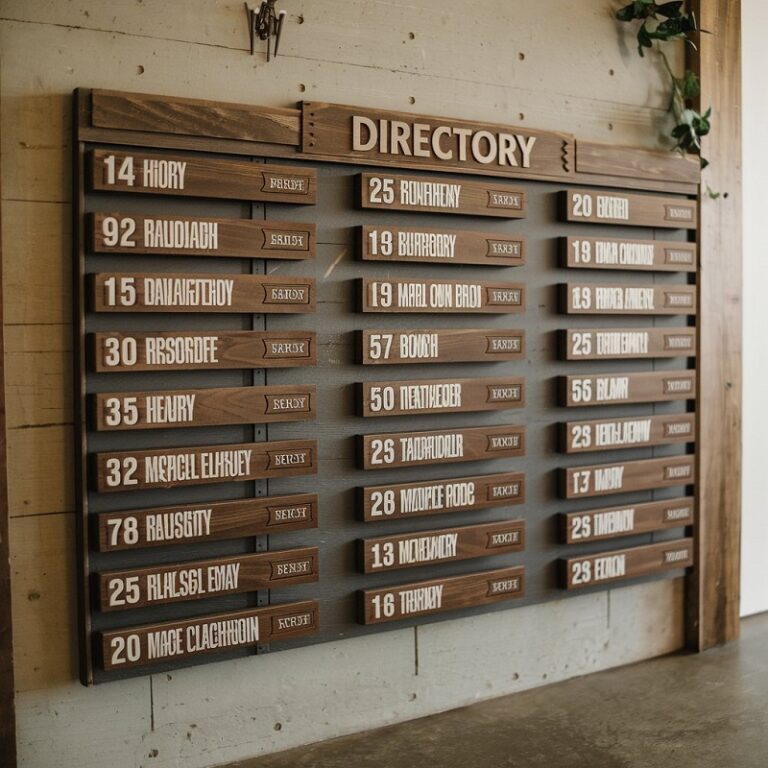 Wall Directory Signs Guide - The Environmental Blog