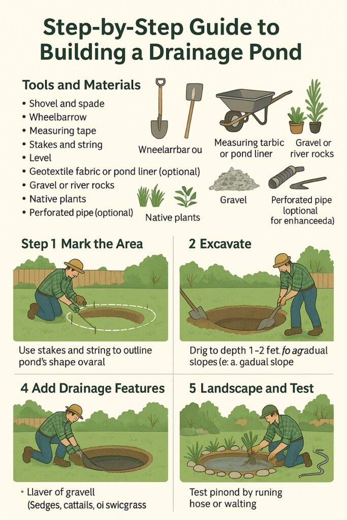 How to Build a Drainage Pond for a Flood-Proof Backyard - The ...